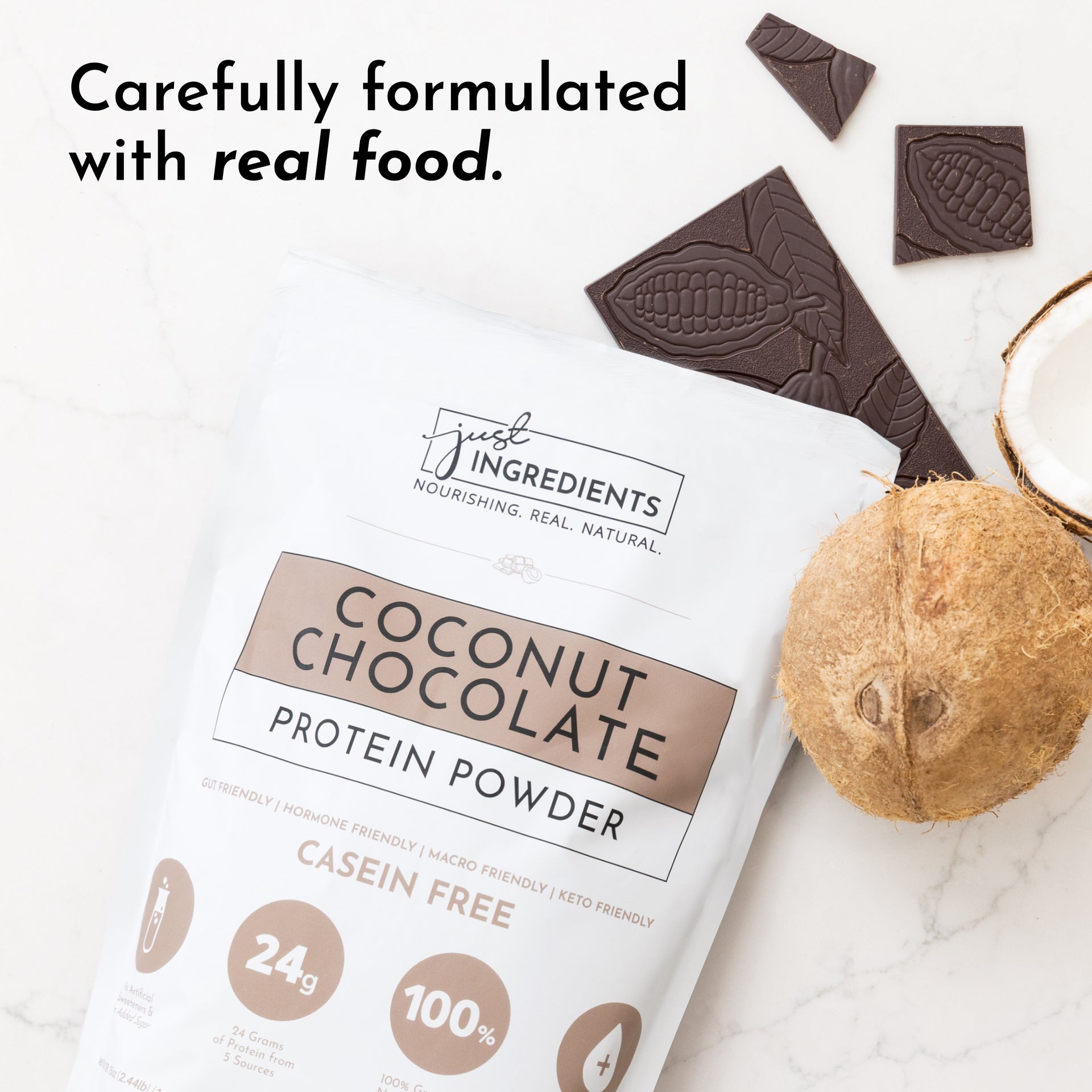 Coconut Chocolate Protein Powder – Just Ingredients