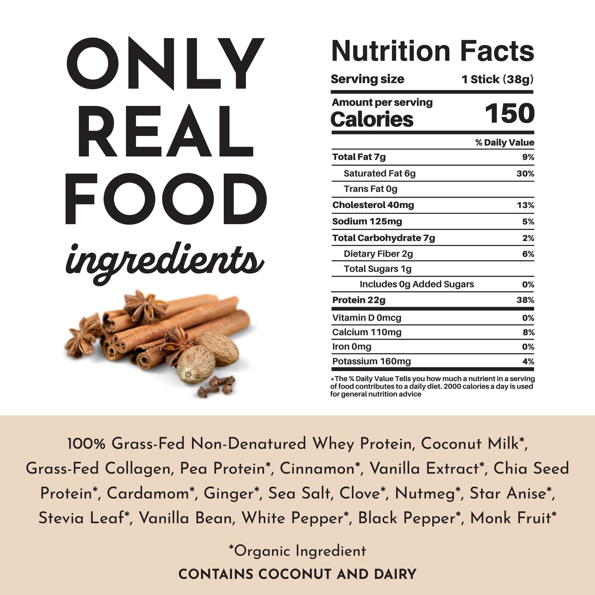 Chai Protein Powder Stick – Just Ingredients