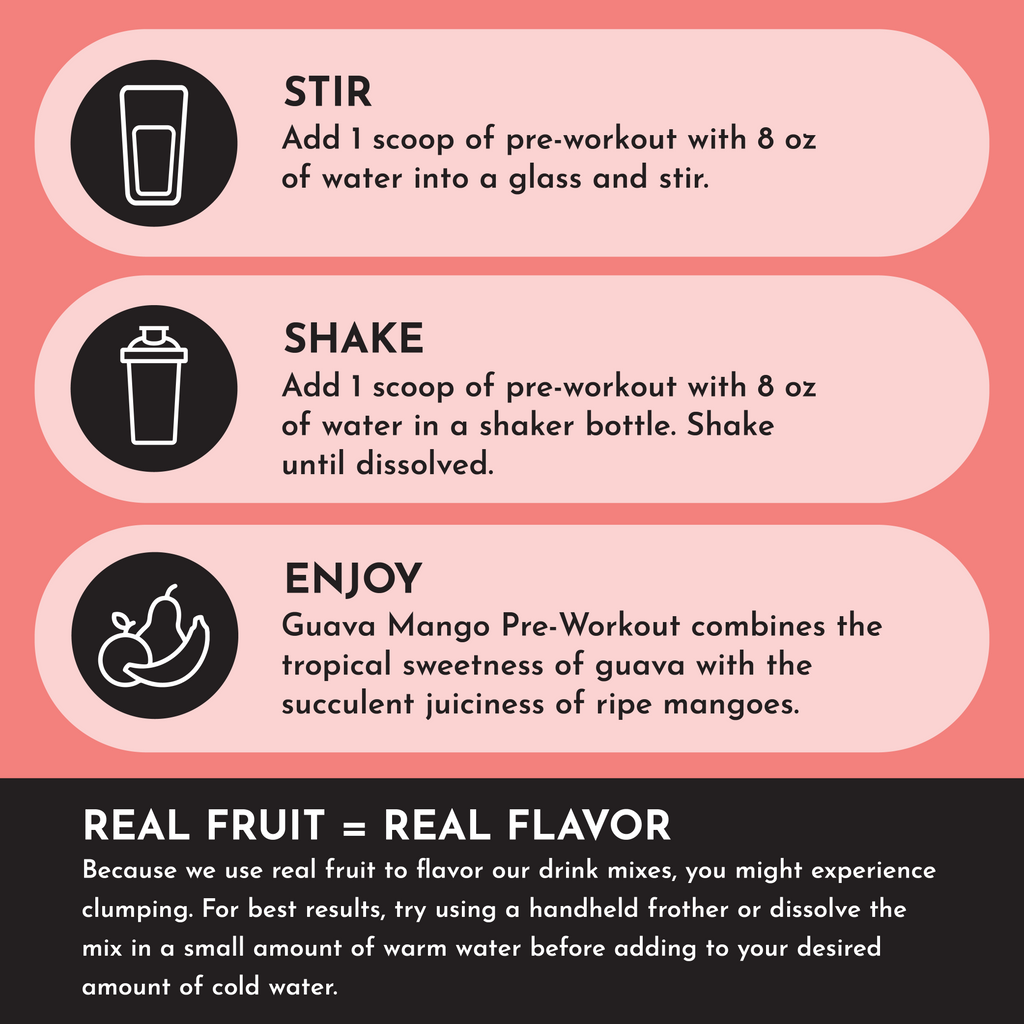 Guava Mango Pre-Workout – Just Ingredients