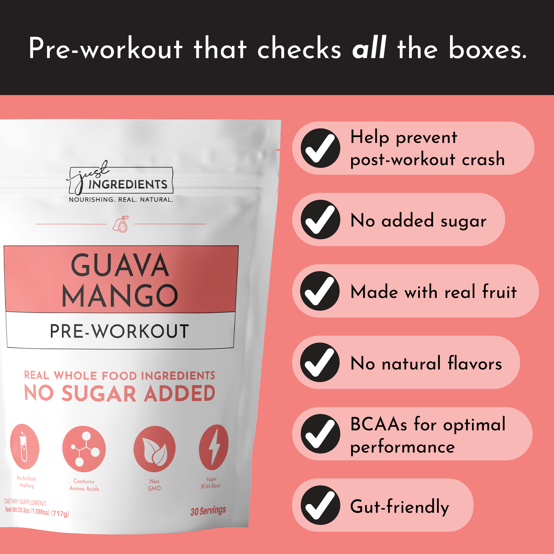 Guava Mango Pre-Workout – Just Ingredients
