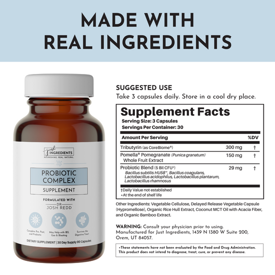 Probiotic Complex Capsules – Just Ingredients