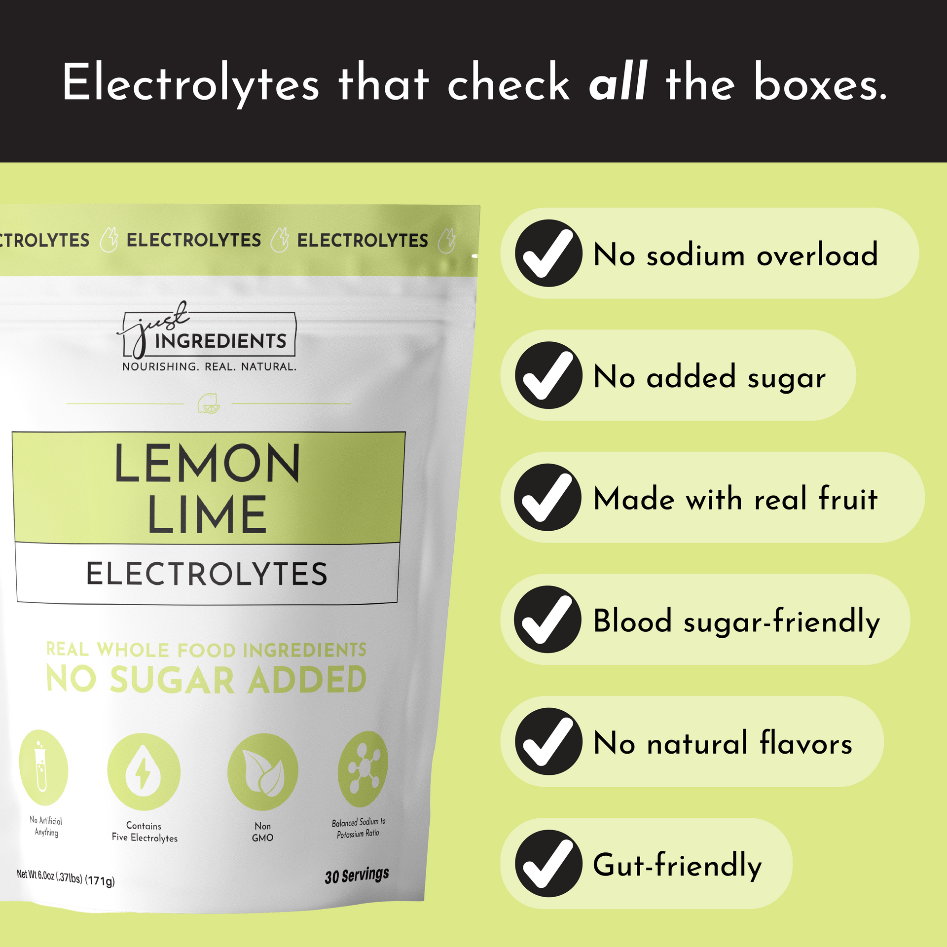 Lemon Lime Electrolytes – Just Ingredients