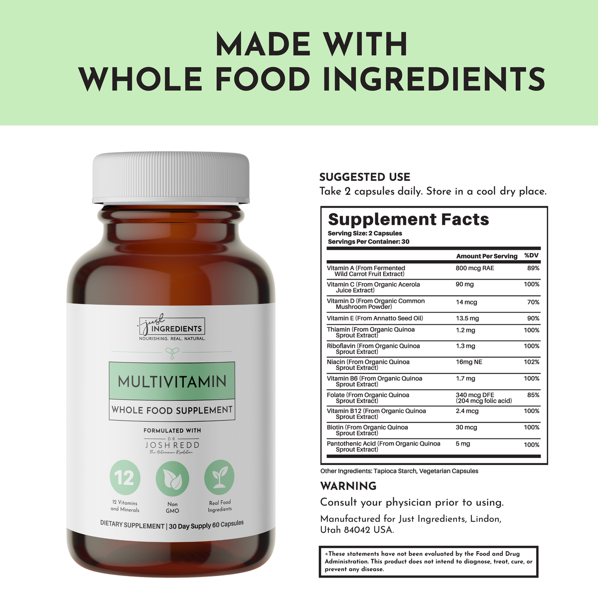 Multivitamin Supplement – Just Ingredients