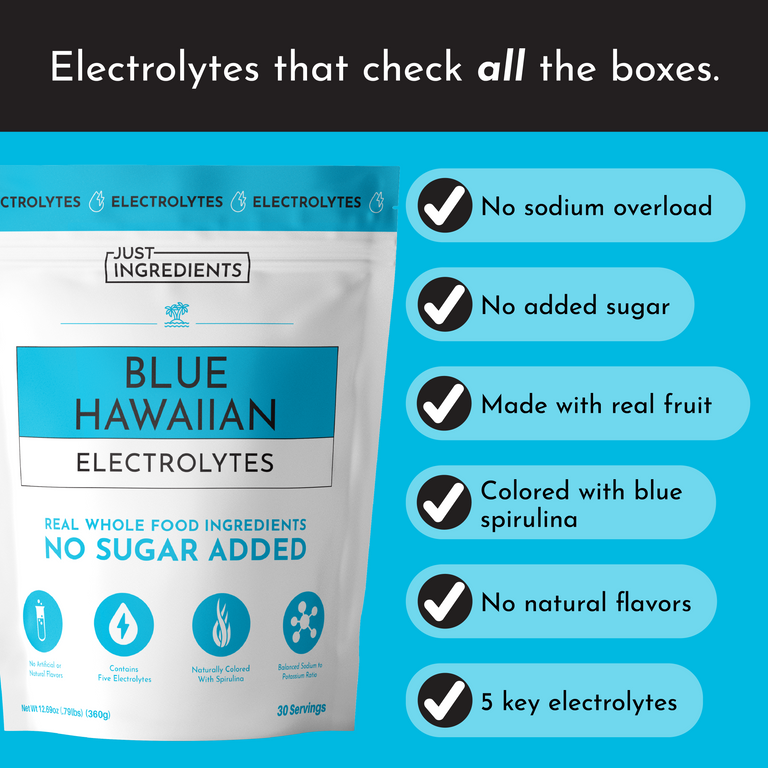 Blue Hawaiian Electrolytes – Just Ingredients