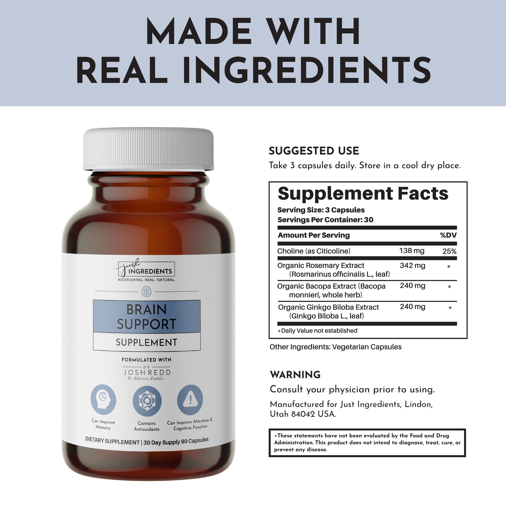 Brain Support – Just Ingredients