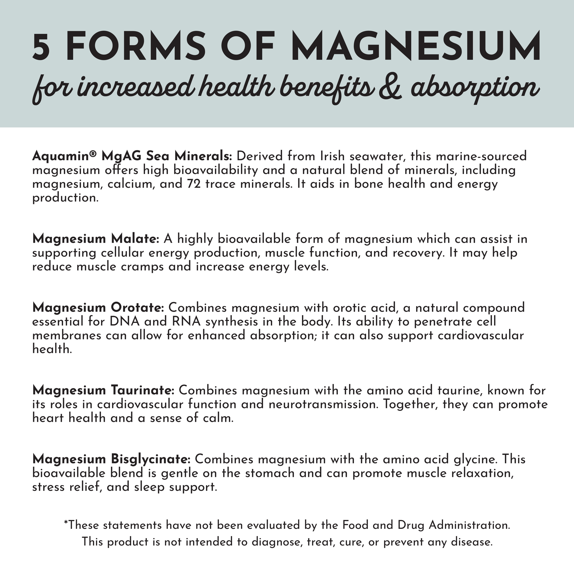 Magnesium Complex – Just Ingredients