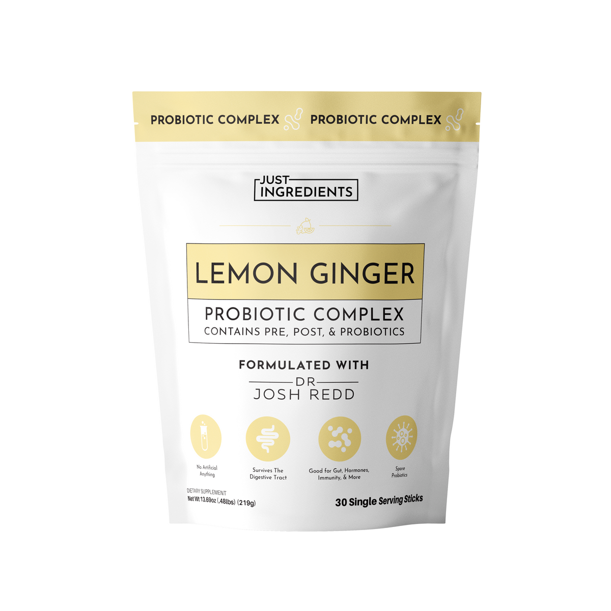 Lemon Ginger 3-In-1 Probiotic Complex – Just Ingredients