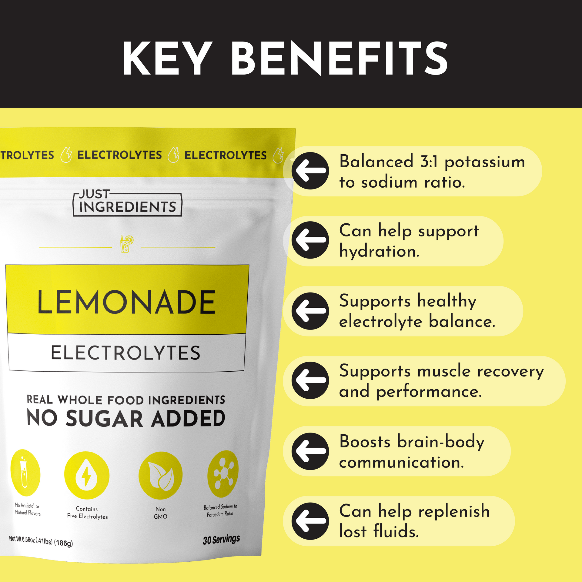 Lemonade Electrolytes – Just Ingredients