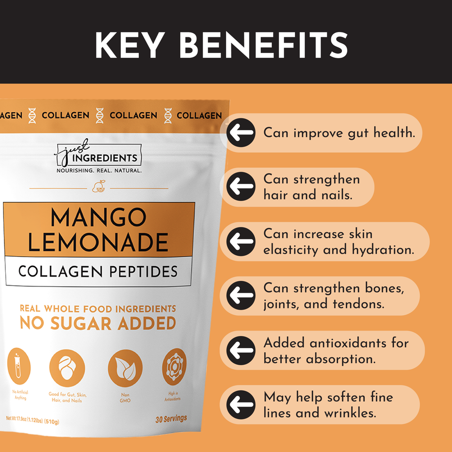 Mango Lemonade Collagen Peptides – Just Ingredients