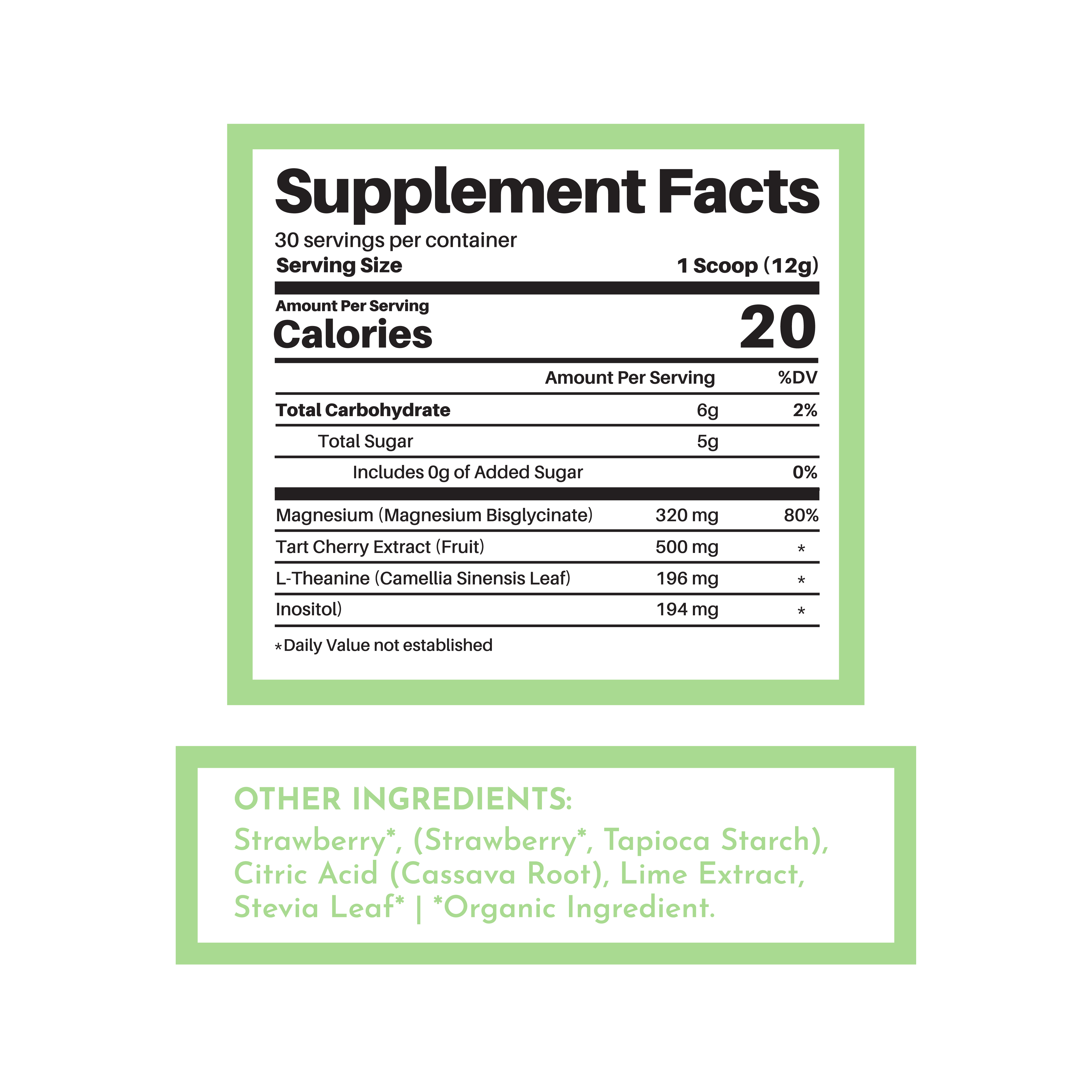 Strawberry Limeade Nighttime Relax – Just Ingredients