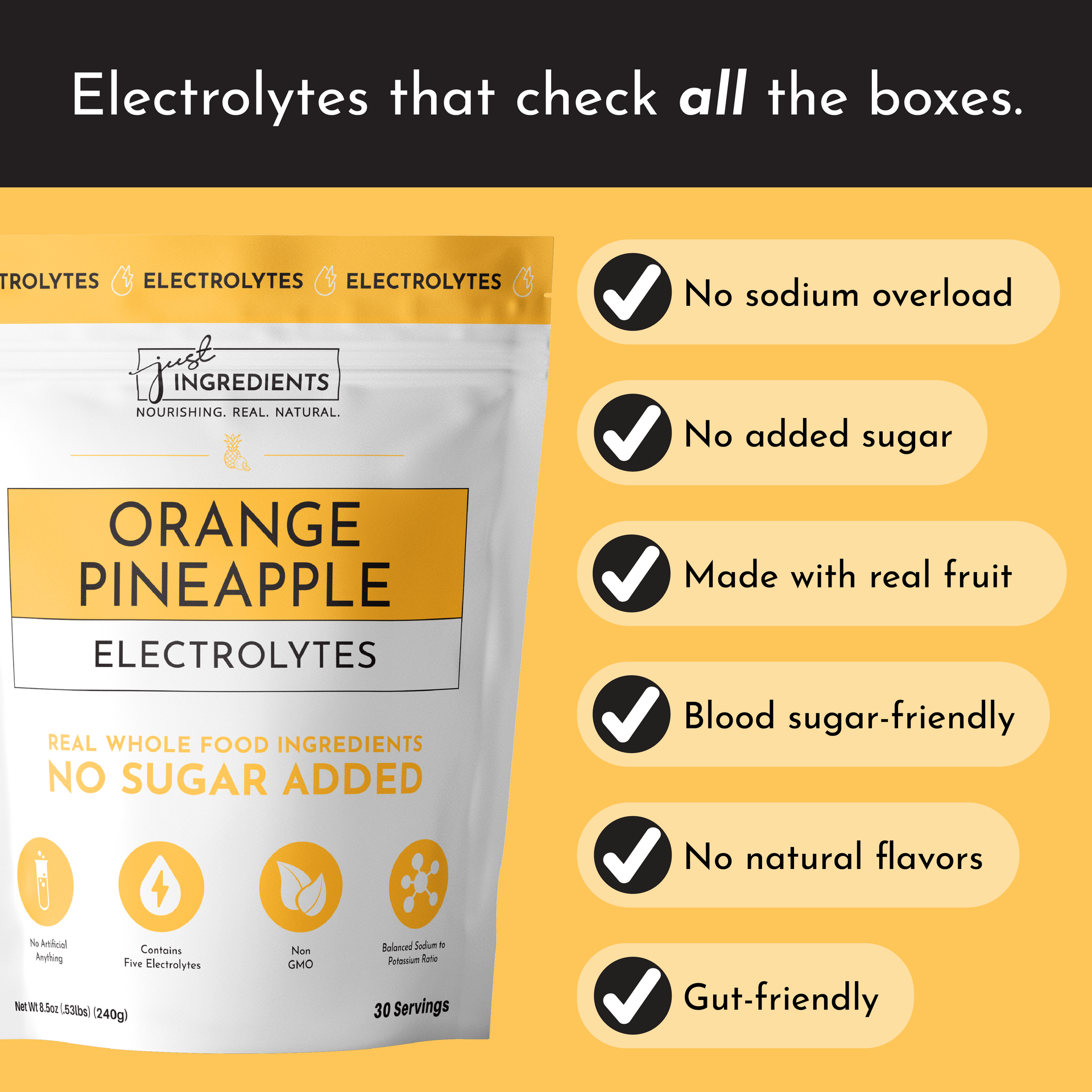 Orange Pineapple Electrolytes – Just Ingredients