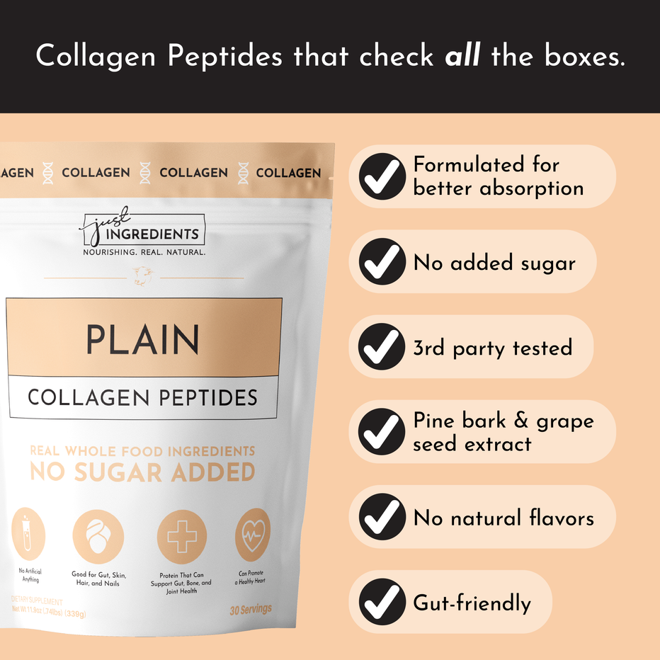 Plain Collagen Peptides – Just Ingredients