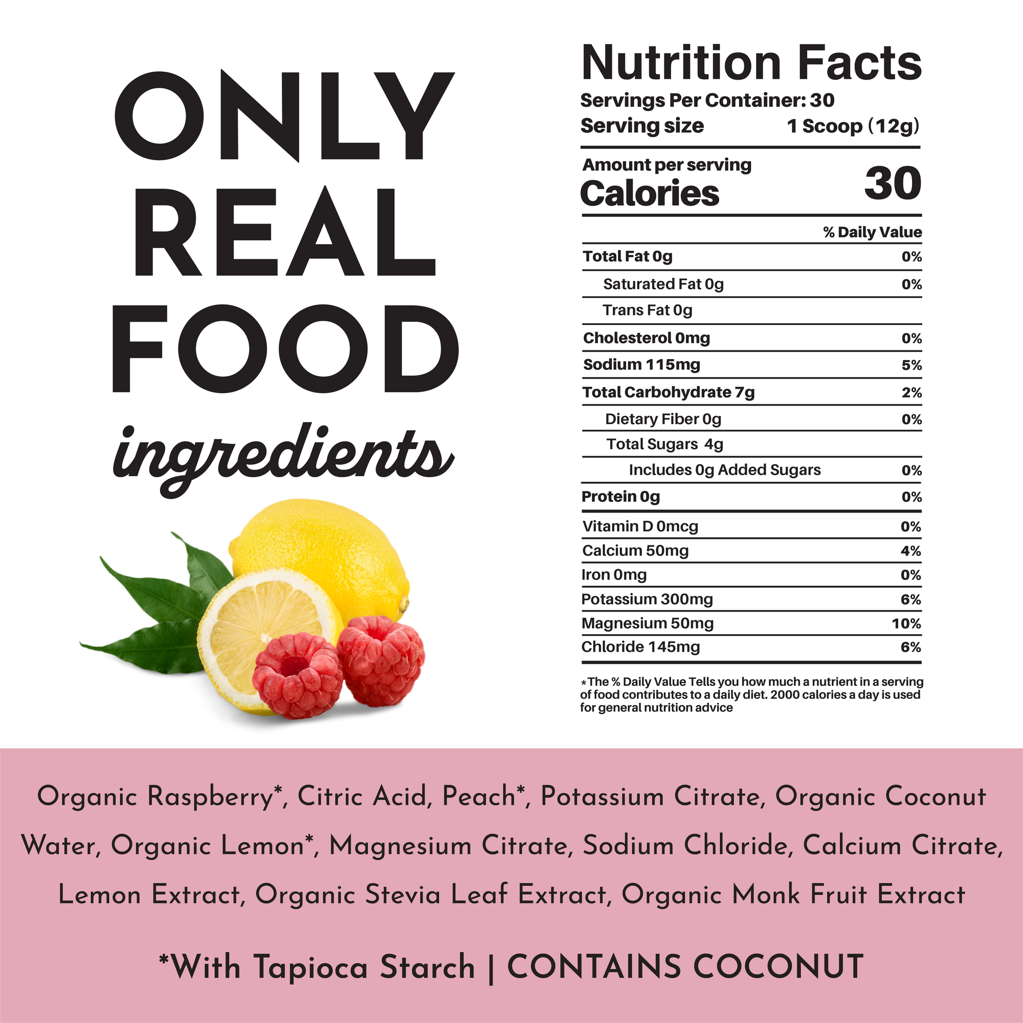 Raspberry Lemonade Electrolytes – Just Ingredients