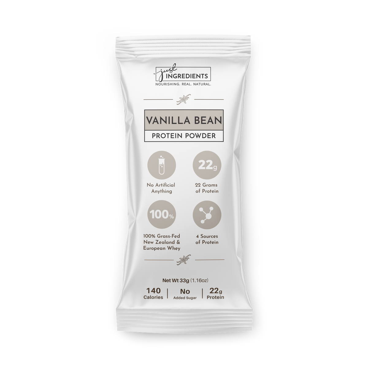 Vanilla Bean Protein Powder Stick – Just Ingredients